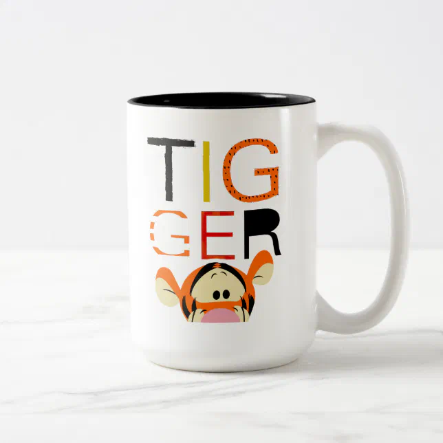 Winnie the Pooh - Tigger Editorial Two-Tone Coffee Mug | Zazzle