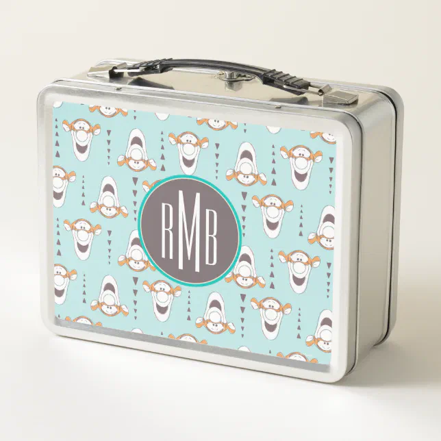 Winnie the Pooh | Tigger Triangle Pastel Pattern Metal Lunch Box | Zazzle