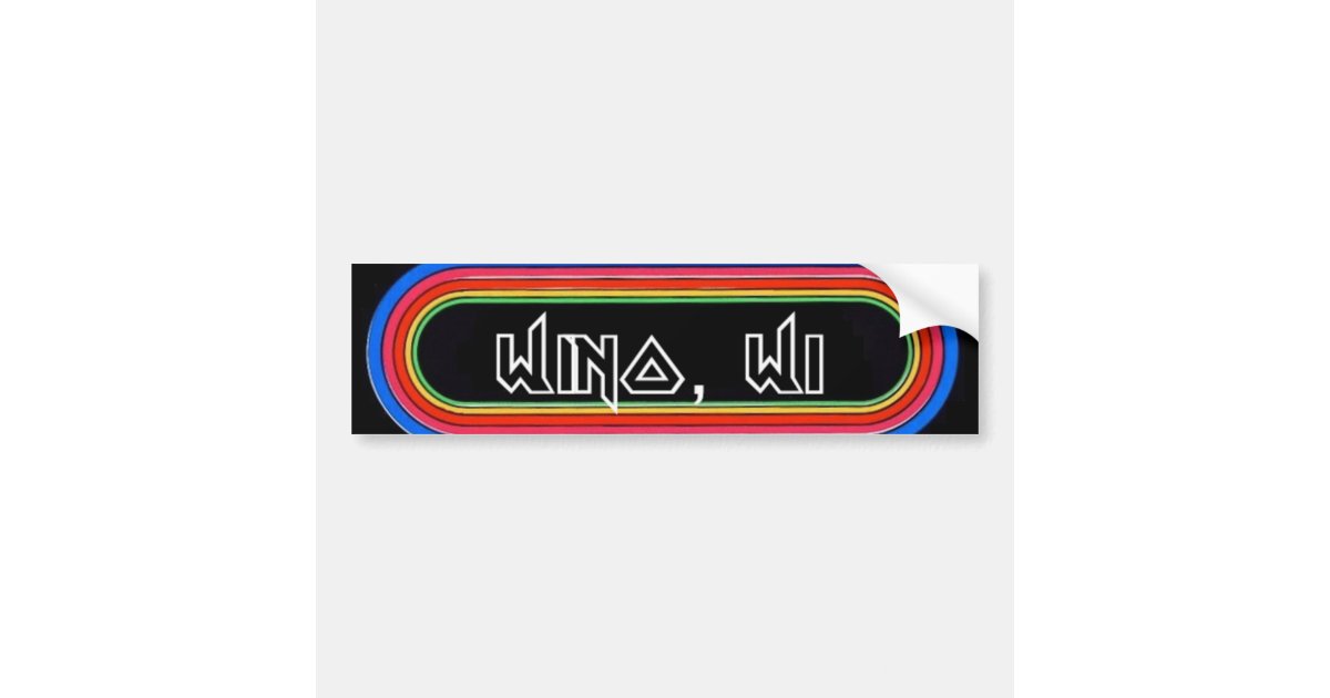Wino, WI KLOS Bumper Sticker | Zazzle