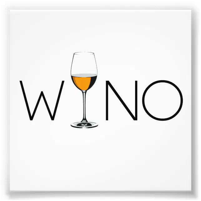 Wino Wine Lover Glass Photo Print | Zazzle
