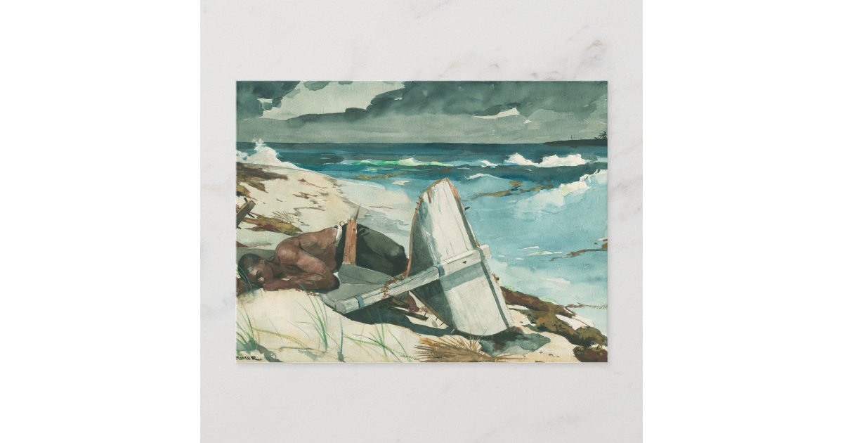 Winslow Homer - After the Hurricane, Bahamas Postcard | Zazzle