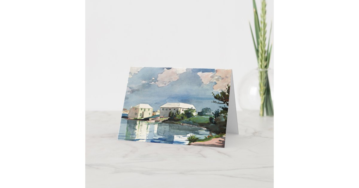 Winslow Homer, Salt Kettle, Bermuda Card | Zazzle