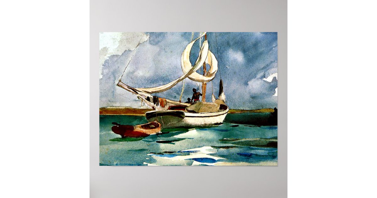 Winslow Homer - Sloop, Bermuda Poster | Zazzle