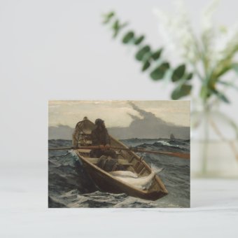 Winslow Homer - The Fog Warning Postcard | Zazzle