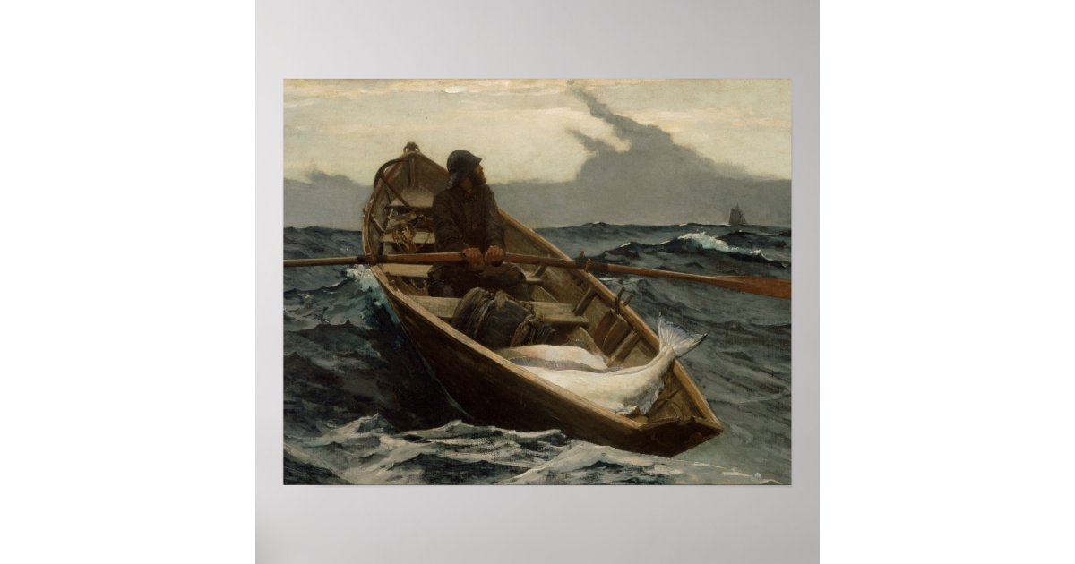 Winslow Homer - The Fog Warning Poster | Zazzle
