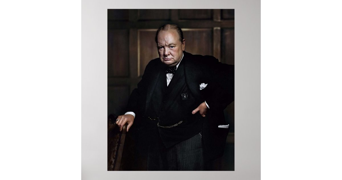 Winston Churchill 1941 by Yousuf Karsh Poster | Zazzle