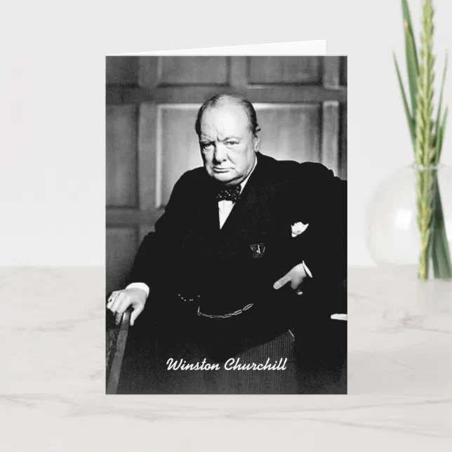 Winston Churchill Card | Zazzle