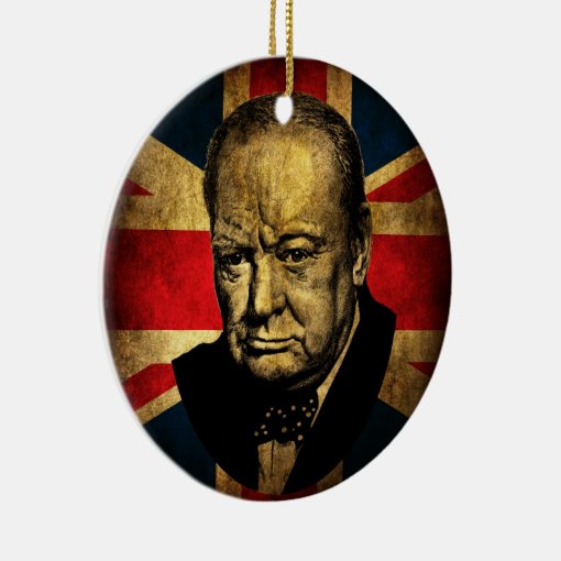 Winston Churchill Ceramic Ornament | Zazzle