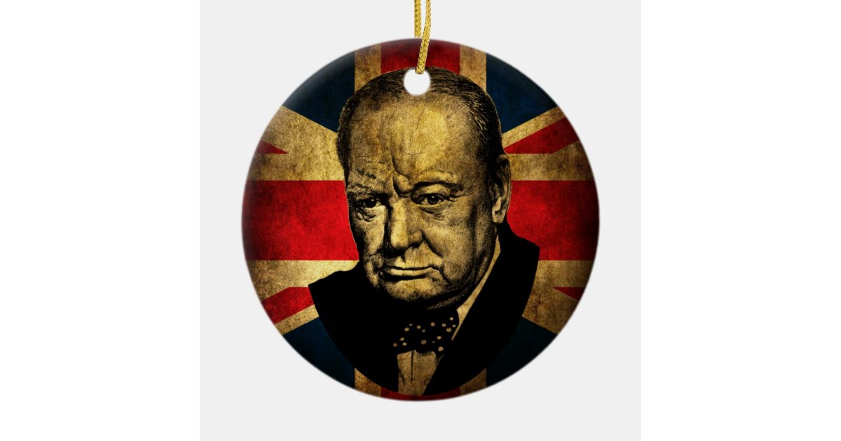 Winston Churchill Ceramic Ornament | Zazzle