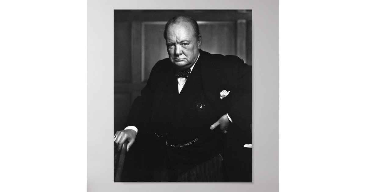 Winston Churchill Poster | Zazzle