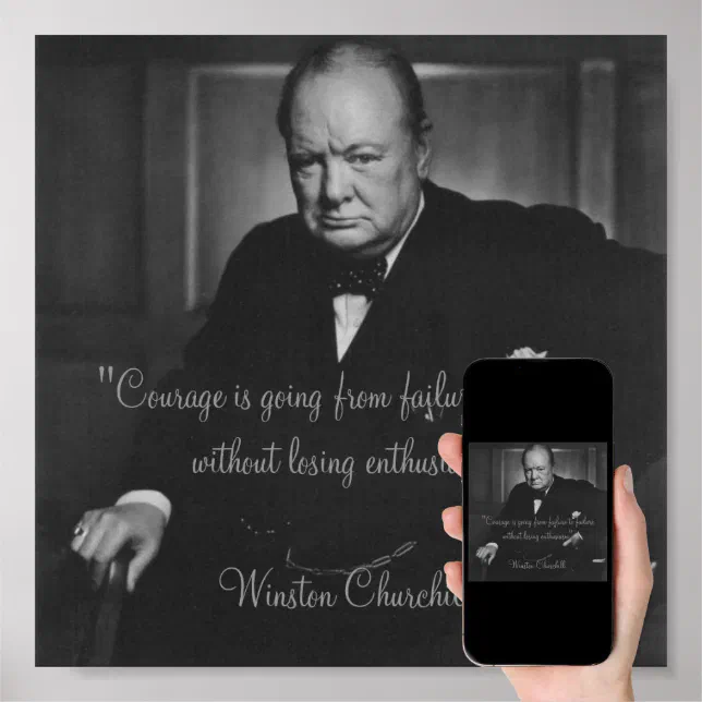 Winston Churchill Poster | Zazzle