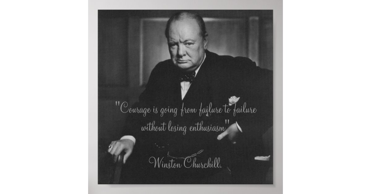 Winston Churchill Poster | Zazzle