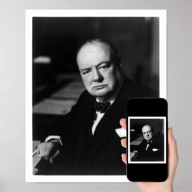 Winston Churchill Poster | Zazzle