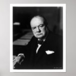 Winston Churchill Drinking Poster | Zazzle.com