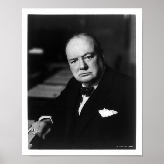 Winston Churchill Poster | Zazzle.com