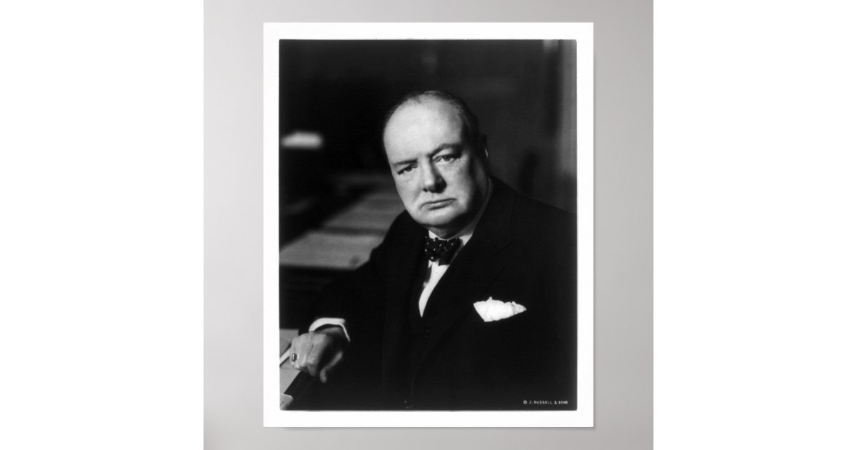 Winston Churchill Poster | Zazzle