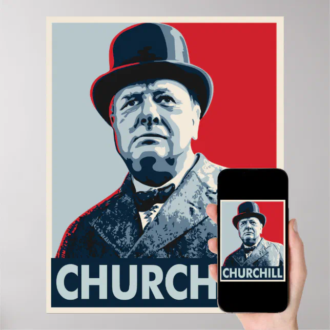 Winston Churchill Poster | Zazzle
