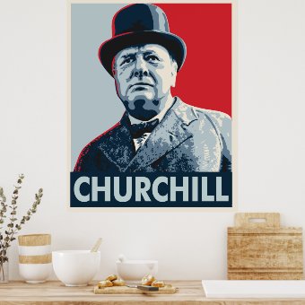 Winston Churchill Poster | Zazzle