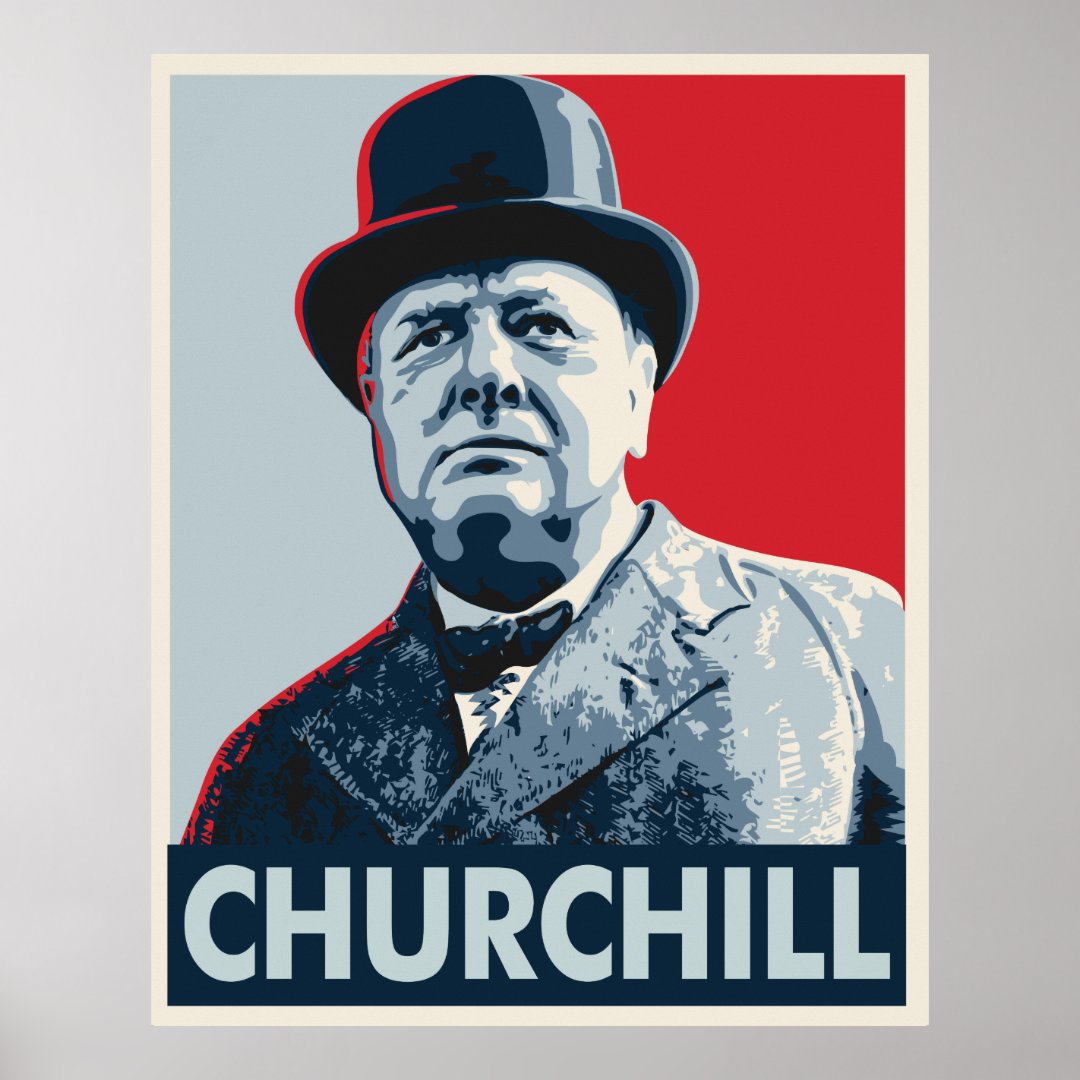 Winston Churchill Poster | Zazzle