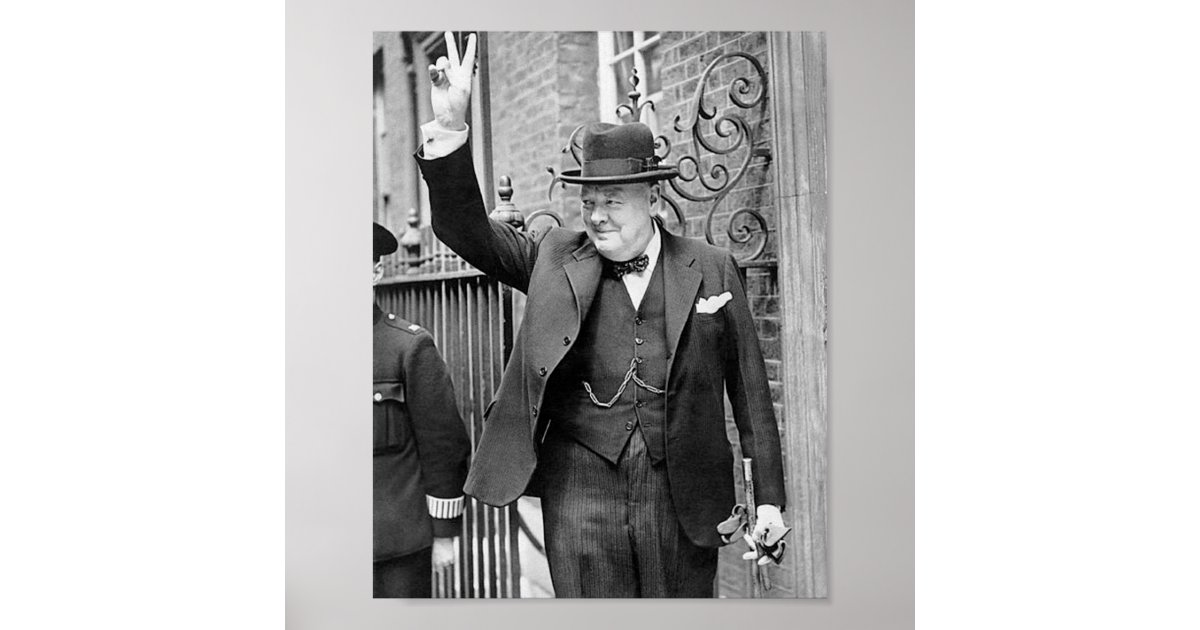 Winston Churchill Poster | Zazzle