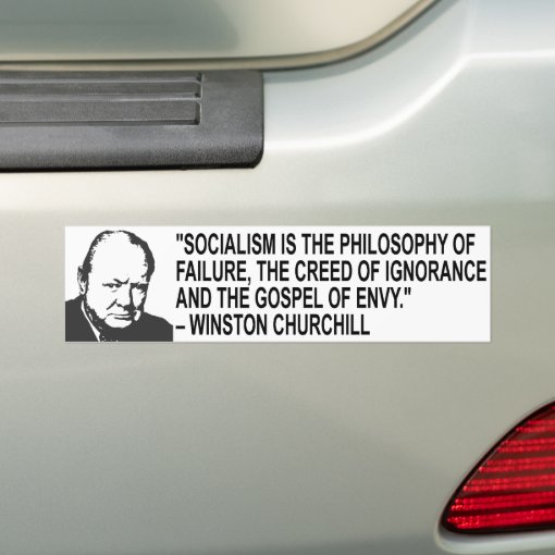 Winston Churchill Quote Bumper Sticker | Zazzle