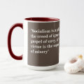 Winston Churchill Quote On Socialism Mug | Zazzle