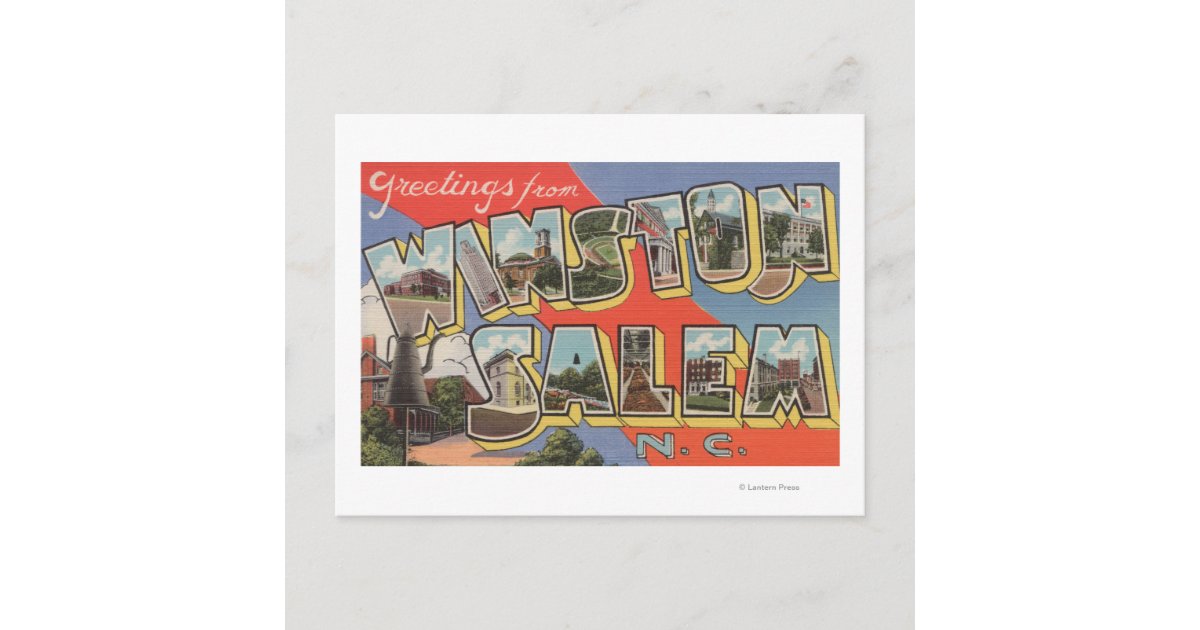 Winston-Salem, North Carolina Postcard | Zazzle