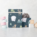 Winter Animals Pattern Christmas Wrapping Paper | Zazzle