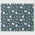Winter Animals Pattern Christmas Wrapping Paper | Zazzle
