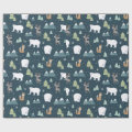 Winter Animals Pattern Christmas Wrapping Paper | Zazzle