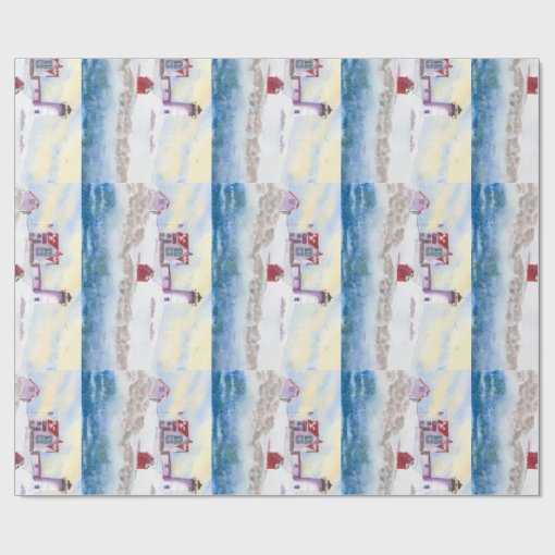 winter at Nubble LIghthouse in Maine Wrapping Paper | Zazzle