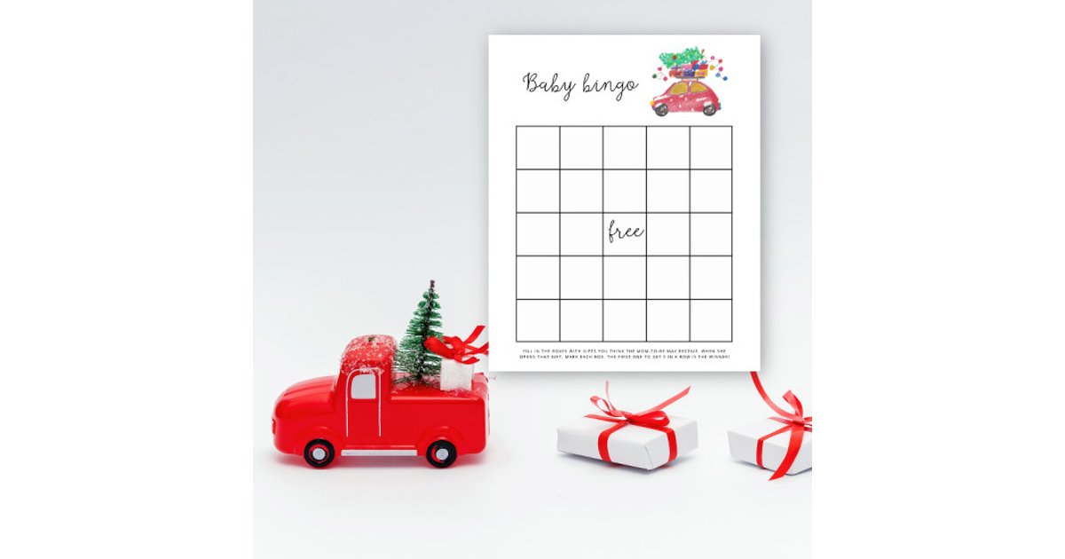 Winter Baby shower bingo game | Zazzle