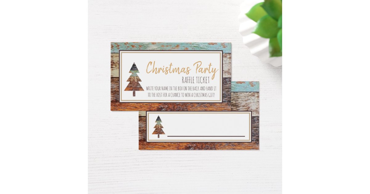 Winter Barn, Christmas Raffle Ticket | Zazzle