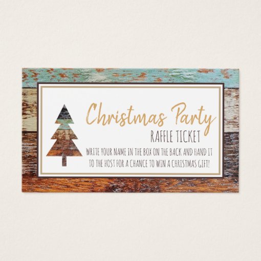 Winter Barn, Christmas Raffle Ticket | Zazzle
