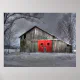 Winter Barn Poster | Zazzle