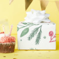 Winter Berries Greenery Watercolor Holiday Wrapping Paper | Zazzle
