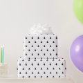Winter Black And White Christmas Tree Holiday Wrapping Paper | Zazzle