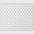Winter Black And White Christmas Tree Holiday Wrapping Paper | Zazzle