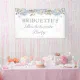 Winter Blue Floral Bachelorette Party Welcome Banner | Zazzle