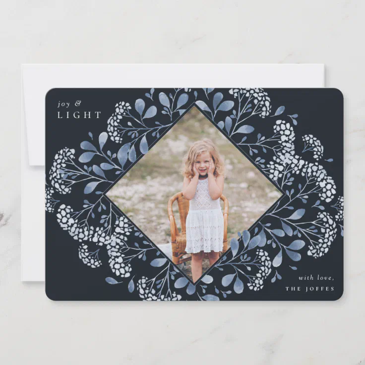 Winter Bouquet | Hanukkah Photo Holiday Card | Zazzle