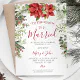 Winter Christmas Greenery Floral Wedding Invitation | Zazzle
