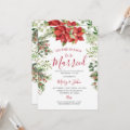 Winter Christmas Greenery Floral Wedding Invitation | Zazzle