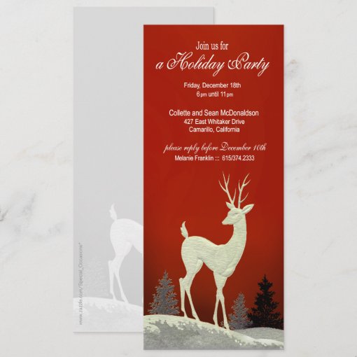 Winter Christmas Holiday Party Invitation | Zazzle