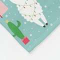 Winter Christmas Llamas | Holidays Fleece Blanket | Zazzle