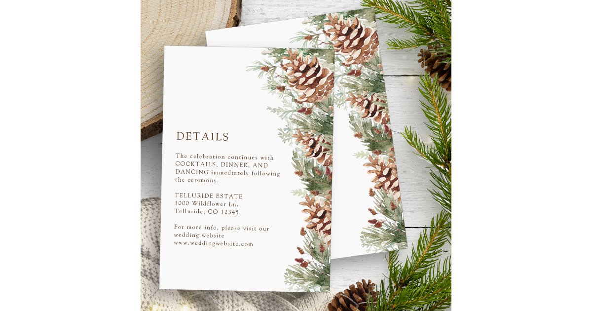 Winter Details Card | Zazzle