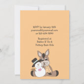 Winter Donkey Baby Shower Invitation | Zazzle