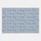 Winter Dusty Blue Christmas Script Holiday Wrapping Paper Sheets | Zazzle