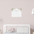 Winter evergreen guess the Due Date calendar Poster | Zazzle