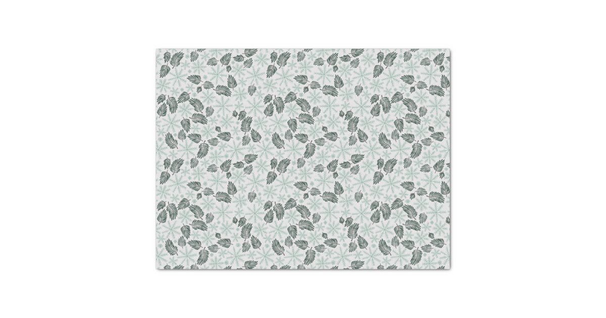 Winter Evergreen Holiday Tissue Paper | Zazzle