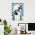 Winter Fairy Full Moon Poster Print | Zazzle